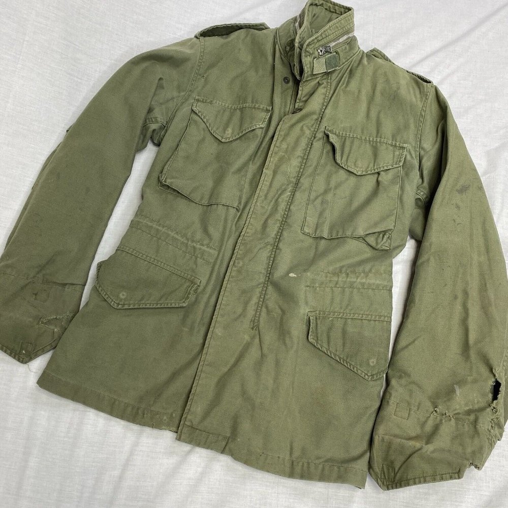 Vintage Us Army Cold Weather Field Jacket Ideal Zippe… - Gem